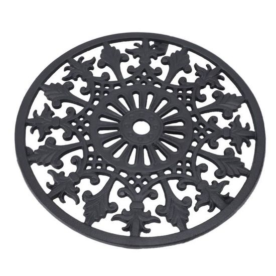 Fafeicy dessous de plat rond en fer Motif Vintage, Dessous de Plat en Fonte de Conception ...