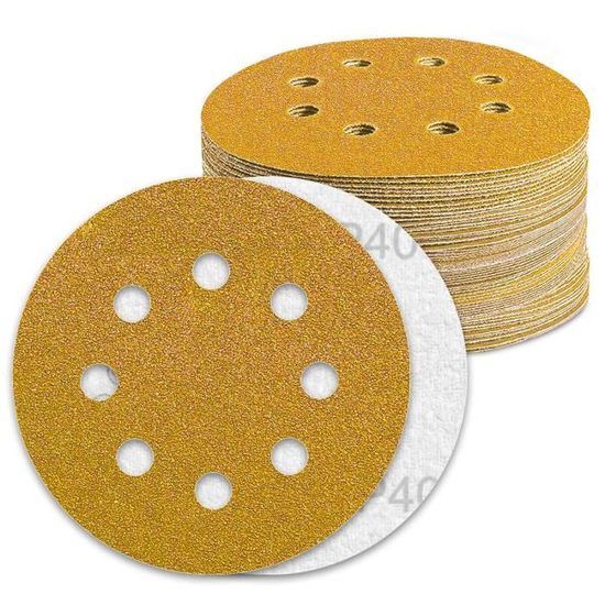 Disque Poncage 125Mm Grain 40 Papier Poncer 80Pcs Disques Abrasif Pour ...
