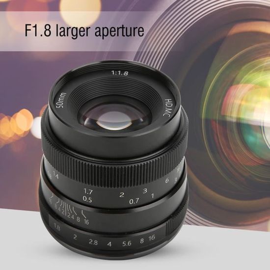 Objectif Focale Fixe Portrait Demi-Cadre 50Mm F1.8 Pour Sony A5000 ...