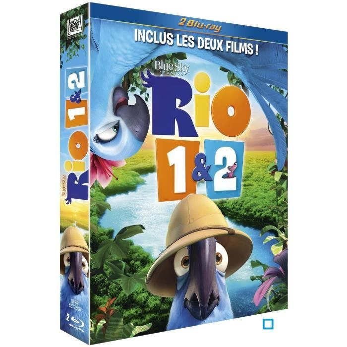 Blu-Ray Coffret Rio : Rio 1 Rio 2 - Cdiscount DVD