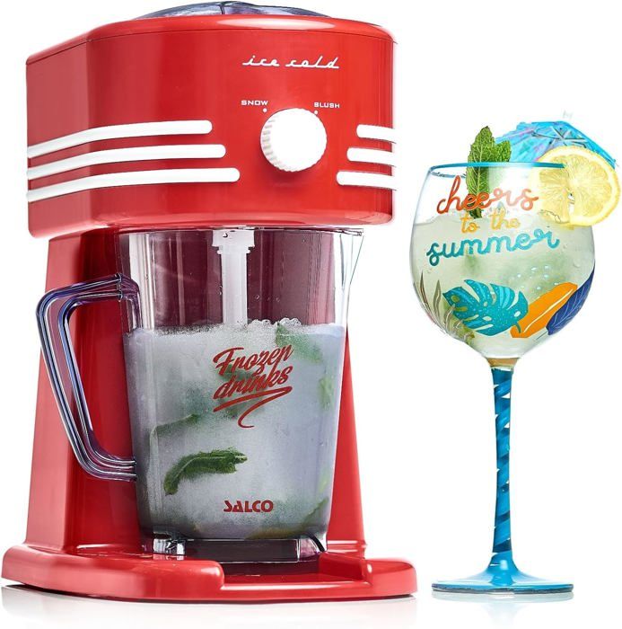 Salco Slush Ice Maker - Machine à glace slush au design rétro - 15 W ...