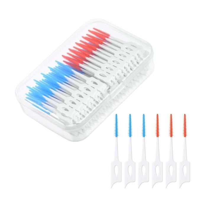 Brossettes Interdentaires - Non spécifié - 400 Pcs - Silicone Souple ...