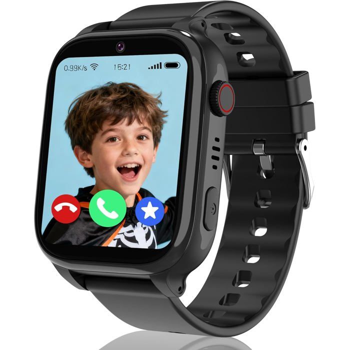 Montre Connectée Enfant 4G, Montre Connectée Garcon Avec Gps+Wifi ...