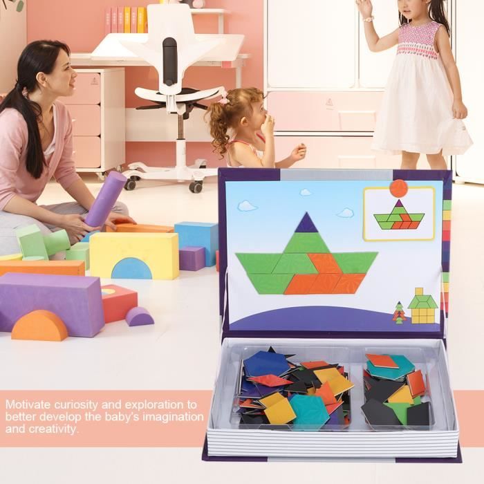 Atyhao Table activite Puzzle magnétique pour enfants, jouets de ...
