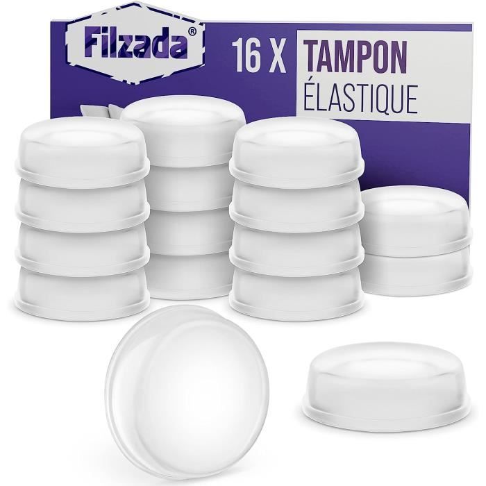 16x Tampon Porte Mural Autocollant Ø 22mm butoir en Caoutchouc pour ...