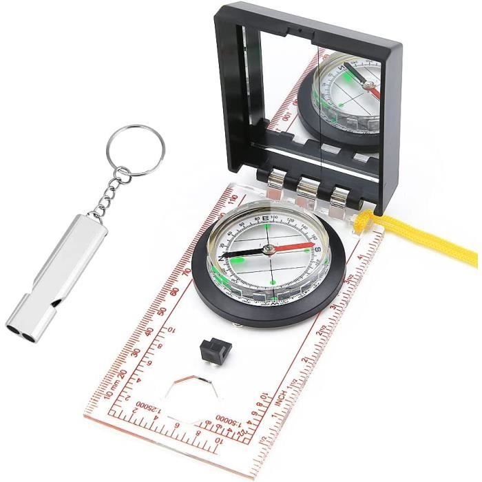 Boussole de Navigation avec Couvercle, Boussole d'orientation Claire ...