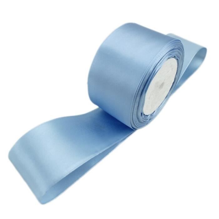LIGHT BLUE -Ruban en Satin simple face 50mm, 25 mètres-rouleau, pour ...
