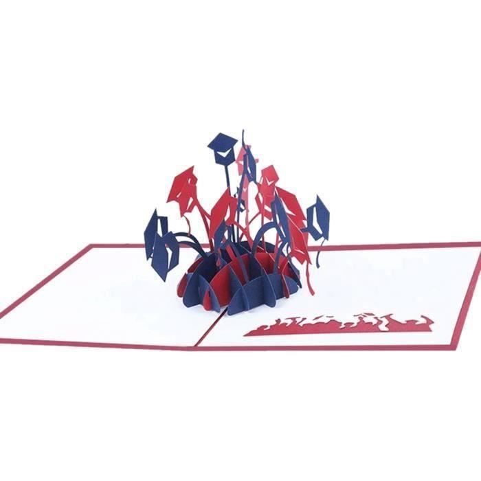 Cartes de voeux 3D Graduation Thème Up Carte Carte de voeux pour ...