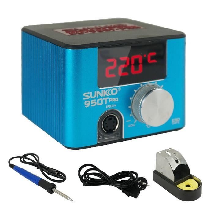 Poste a souder,Mini Station de soudage électrique 950T Pro 75W,fer à ...