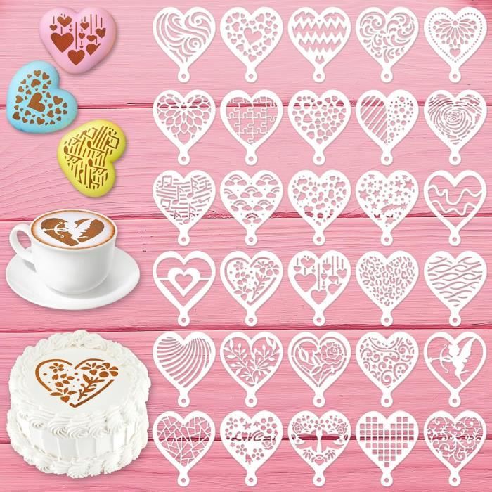 30 Pièces Pochoir À Biscuits Cookie Stencils,Réutilisable Pochoir De La ...