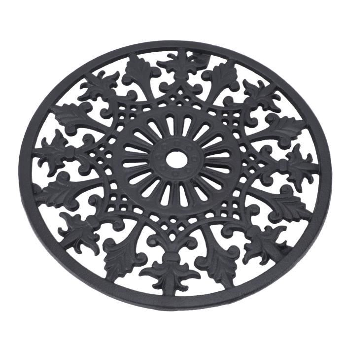 Fafeicy dessous de plat rond en fer Motif Vintage, Dessous de Plat en Fonte de Conception ...