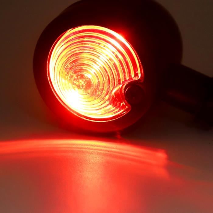 Garosa Feu LED 12V Universel Moto LED Vélo Arrière Feu Stop Feu De ...
