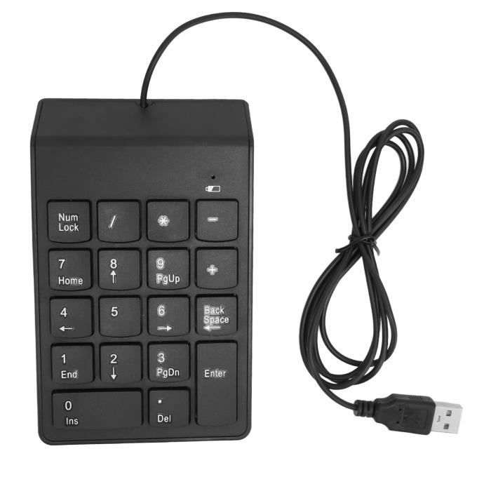 Garosa mini pavé numérique Clavier numérique 18 touches USB2.0 Plug and ...