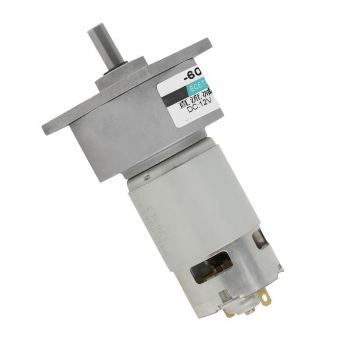 GOTOTOP Moteur 35W Micro DC Metal Gear Motor Speed Réglable CW/CCW (12V ...