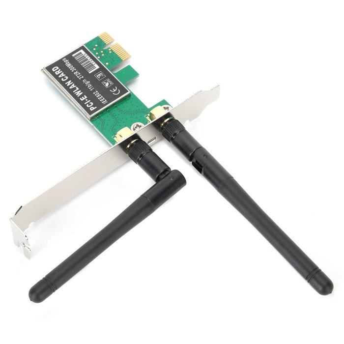 Carte réseau sans fil 300M Carte Réseau Bibande Adaptateur Sans Fil PCI ...