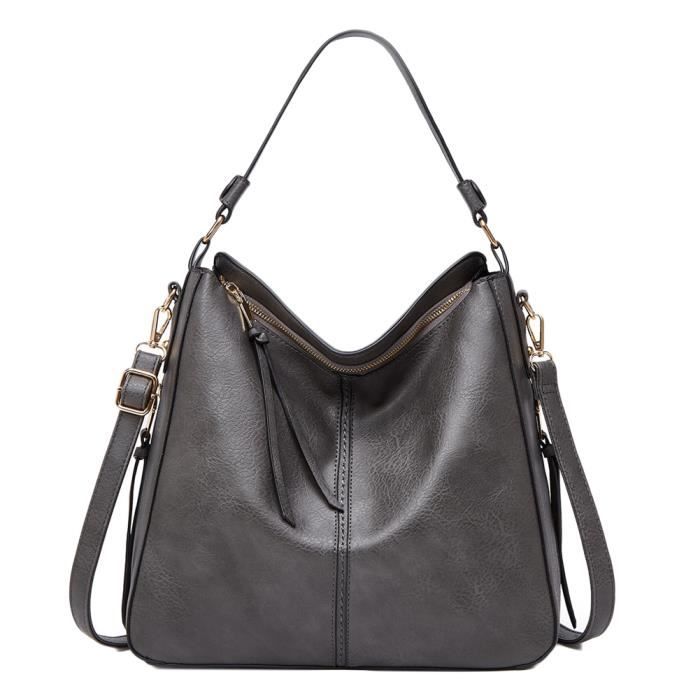 Sac à Main avec Bandoulière en Cuir pour Femme Sac Diagonal Sac Fourre ...