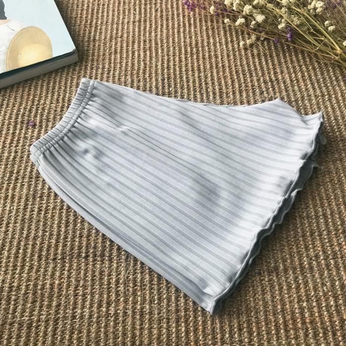 Sous-vêtement Sexy taille haute pour femmes - Boxer en soie glacée sans ...