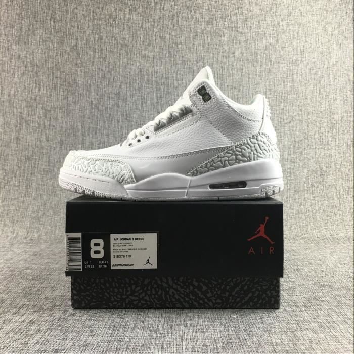 Basket Nike Air Jordan 3 Low Gang Chaussures 318378-110 White Hommes ...