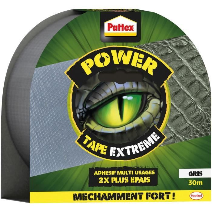 PATTEX Tape extrême Power - 30 m - Gris - Cdiscount Bricolage