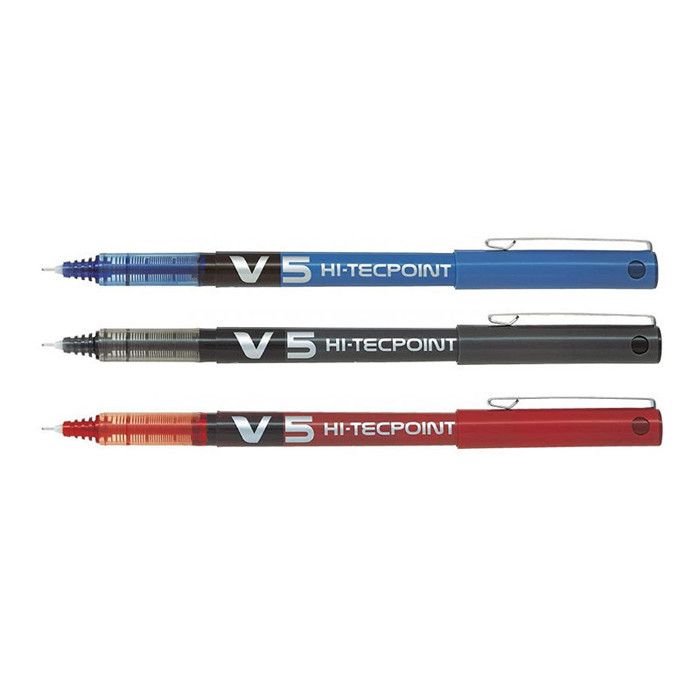 Lot de 3 stylos roller Hi-Tecpoint V5 pointe fine Assortiment Pilot ...