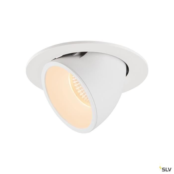 Encastré de plafond intérieur SLV NUMINOS® GIMBLE L, 55°, blanc, LED ...