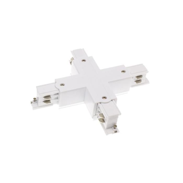 Connecteur Type X - TECHBREY - Rail Triphasé - 30x165 mm - Blanc - 3 ...
