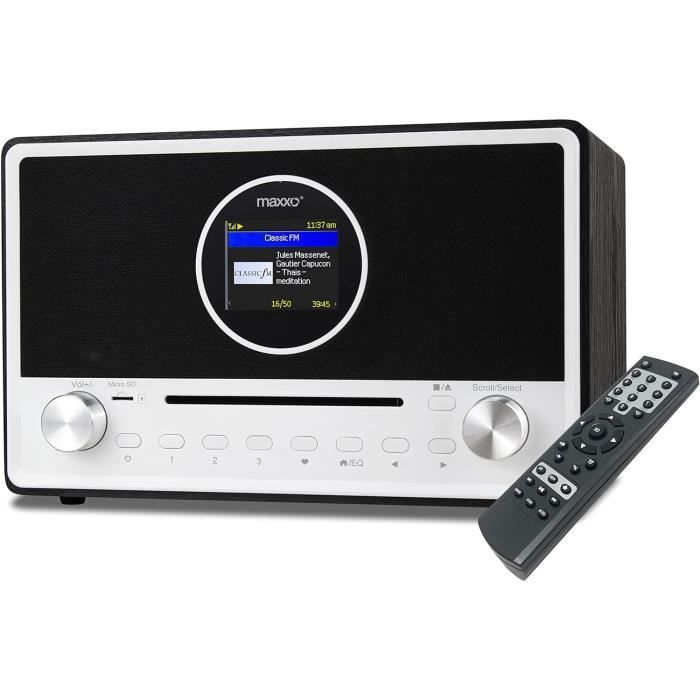 Maxxo Cd03 Dab Dab+ Et Fm Internetradio Cd Lecteur Radio Wifi Bluetooth ...