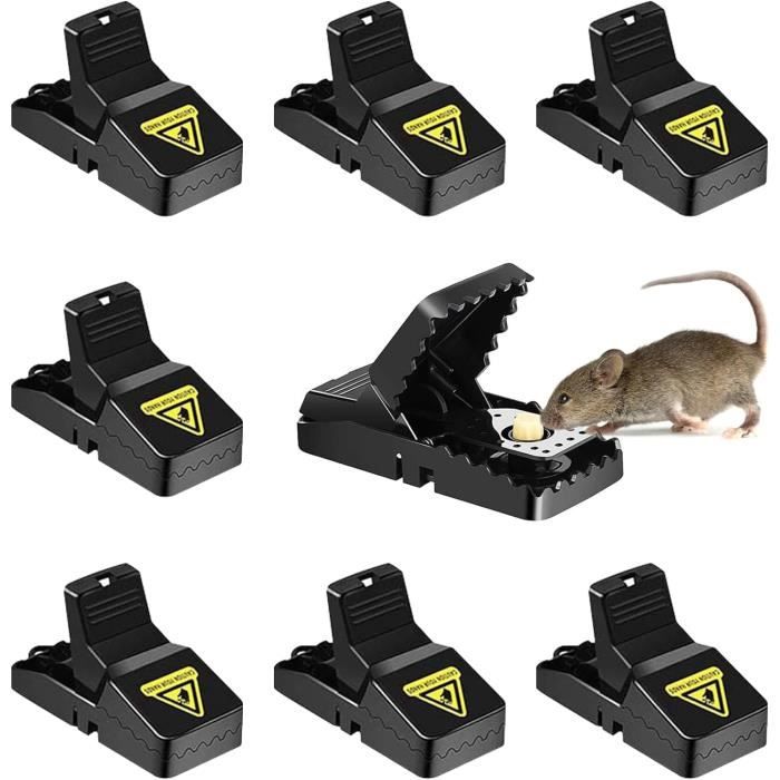 Lot De 8 Piège À Rats Professionnel, Tapetteà Souris Rats Réutilisable ...