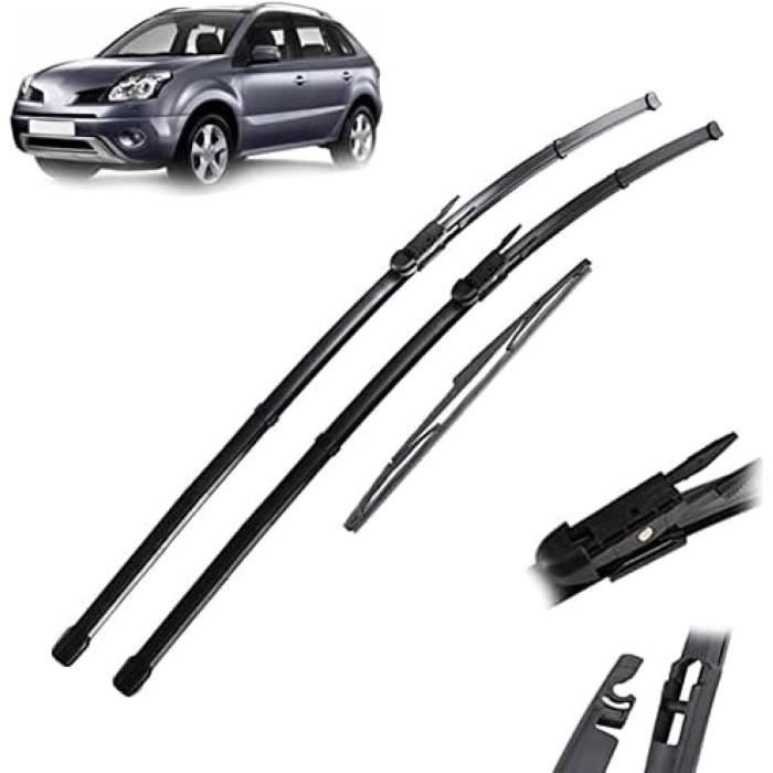 Kit de balais d'essuie-glace avant et arrière de fenêtre 24", 19", 16", pour Renault, adapté aux ...