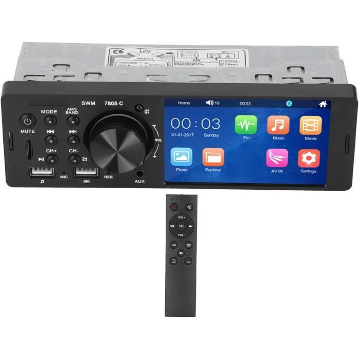 Lecteur Mp5 Bluetooth Stéréo Double Din Pour Voiture, Récepteur Fm À ...