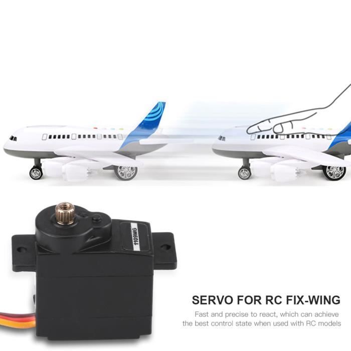 VGEBY Servo 10g Digital Micro Metal Gear 10g Core Analog Servo 4.8‑6V pour modèle d'avion à ...