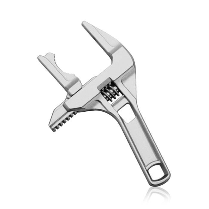 CLE A MOLETTE,Silver--Clé de plomberie à poignée courte pour salle de ...