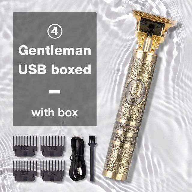 TONDEUSE CHEVEUX,Gentleman USB boxed--Tondeuse À Cheveux Vintage T9 Pour Hommes, Rasoir ...