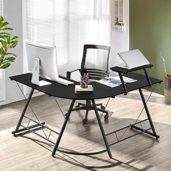 Bureau D'Angle En Forme De L Table D'Angle Informatique Avec Support D ...