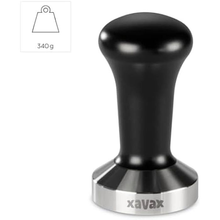 Tamper à café - XAVAX - 51 mm - Acier inoxydable - Tapis en silicone ...
