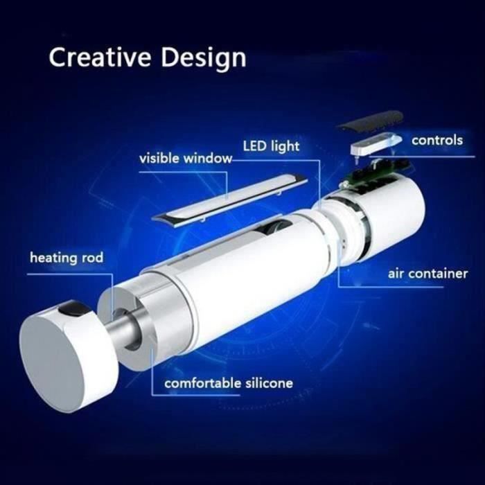 XX Masturbateur Cup Suce Smart Auto Vibration Avec chauffage Moan USB ...