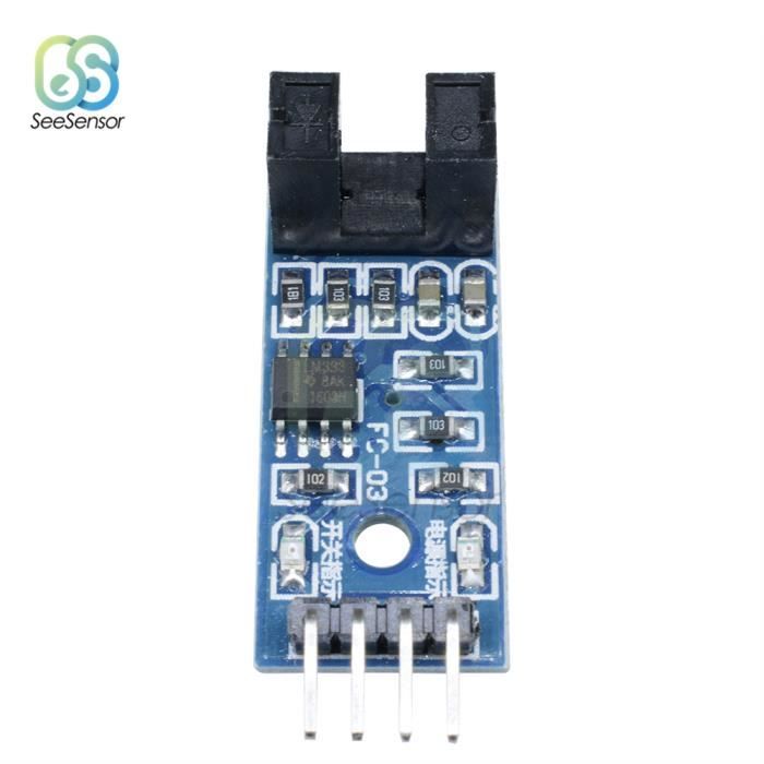Module De Capteur De Vitesse, Type À Fente, Optocoupleur Ir Lm393 Pour ...