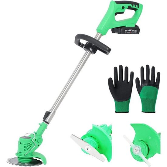 Coupe Bordure sans Fil avec Batterie, Rotofil Électrique De l'herbe Réglable, Puissant ...
