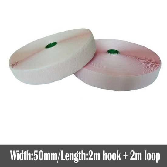 Feuillard,50mm largeur velcros aucun adhésif attache bâton vêtements ...