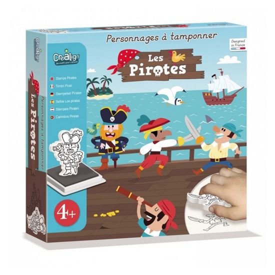 Crea lign- Personnages à tamponner - Les pirates - Jeux pour enfant ...