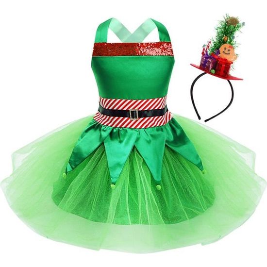 Freebily Robe Dance Fille Enfant Déguisement Princesse Fée Costume