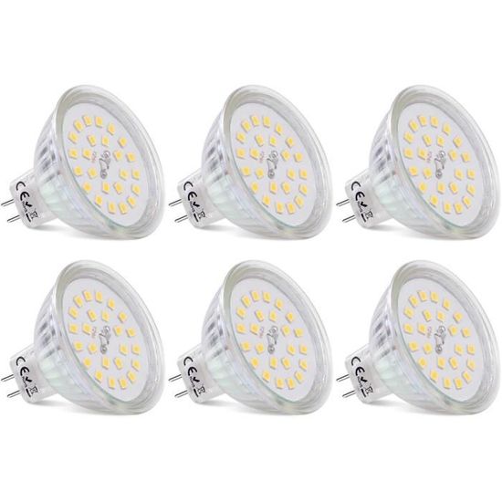Ampoules Led Spot Gu5.3 Mr16 Blanc Naturel 4000K, 3,8W Équivalent À Halogène 40W, Led Spot Gu5.3 ...