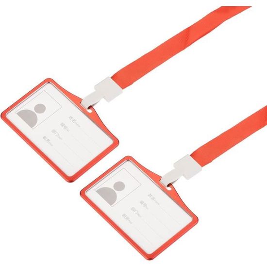 Porte-Badge Supports 9.2X6.5Cm Horizontal Aluminium Id Support Avec ...