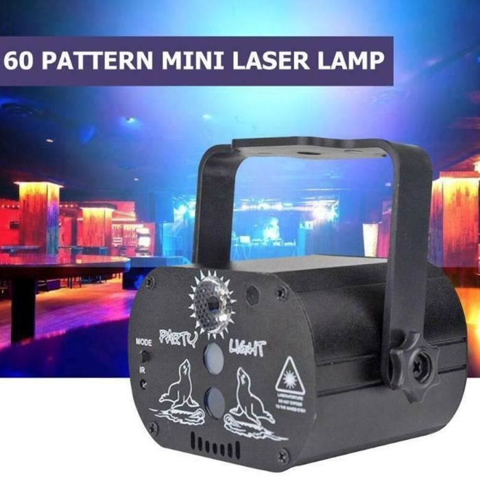 Lumière LED Disco à 60 motifs éclairage de scène commande vocale ...