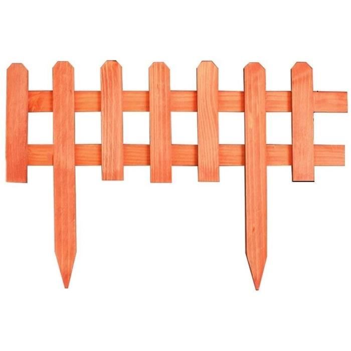 ZHANWEI Clôture De Piquet Orange Bordure De Jardin, Décoratif Extérieur Barriere Jardin, Bordure ...