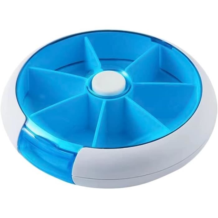 Pilulier, Pilulier Semainier, Ronde Boîte À Comprimés, Pilulier Rotatif ...