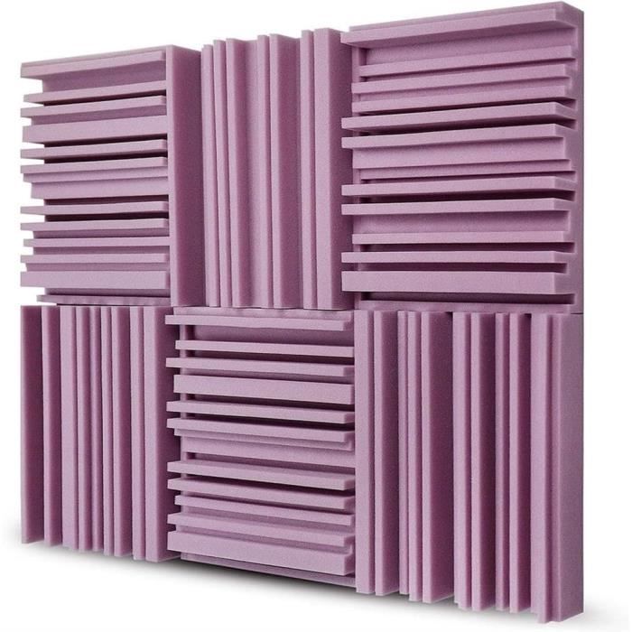 Lot De 12 Panneaux Acoustiques En Mousse - Isolation Phonique - Pour ...