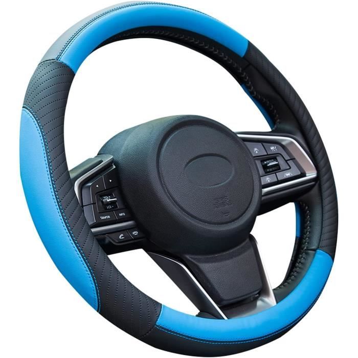 Couvre Volant Cuir - Couvre Volant Voiture Universe, 37-38Cm, Bleu[Q309] - Cdiscount Auto