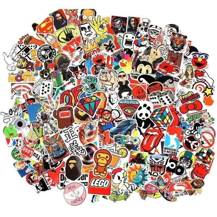 Autocollant Lot 100pcs Sticker Factory Graffiti Autocollant Stickers ...