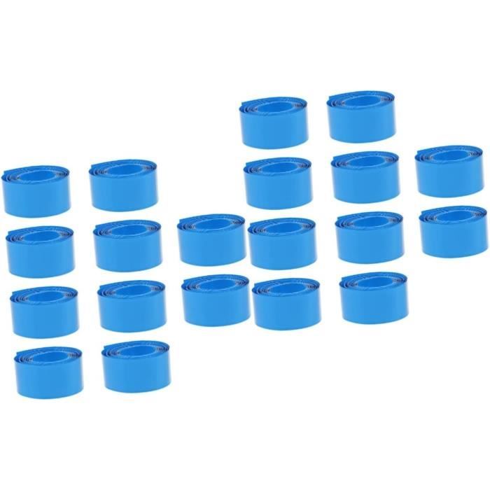20 Pièces Isolation PVC Gaine Rétractable M Bricolage Bleu pour Mètre d ...